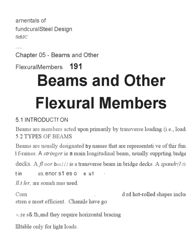 Beams and Other Flexural Members | PDF
