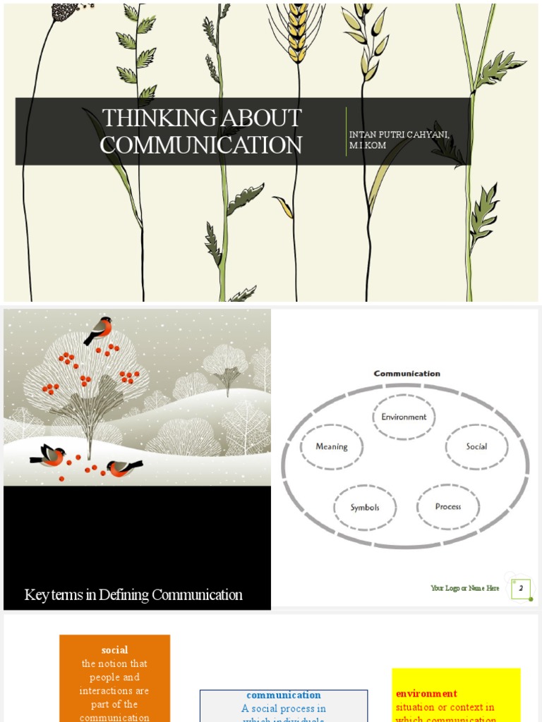 Thinking About Communication: Intan Putri Cahyani, M.I.Kom | PDF ...