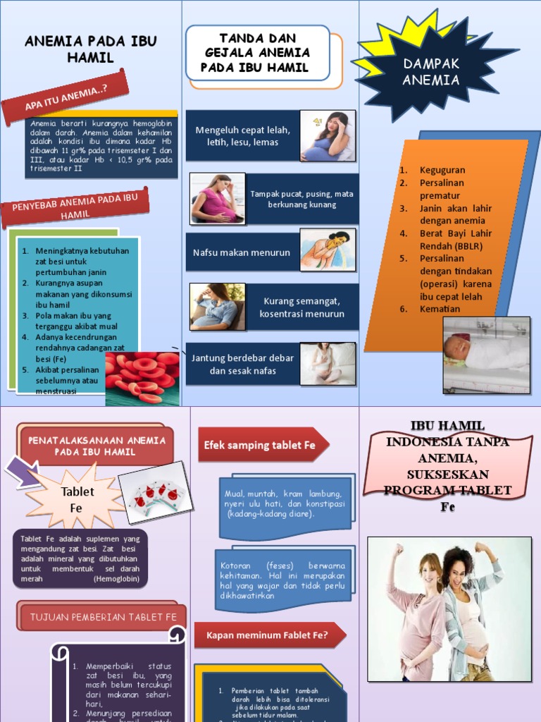 Leaflet Anemia Pada Ibu Hamil | PDF