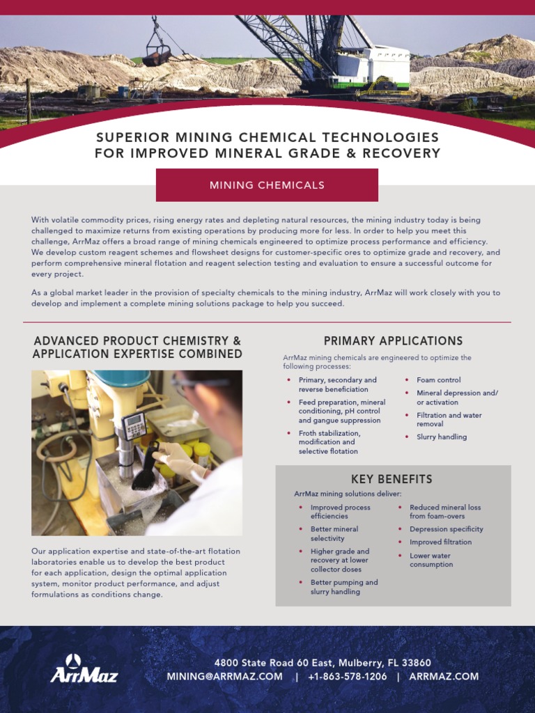 Superior Mining Chemic Al Technologies For Improved Miner Al GR Ade ...