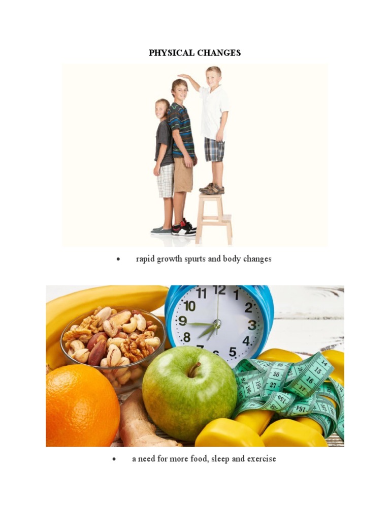 Physical Changes: Rapid Growth Spurts and Body Changes | PDF
