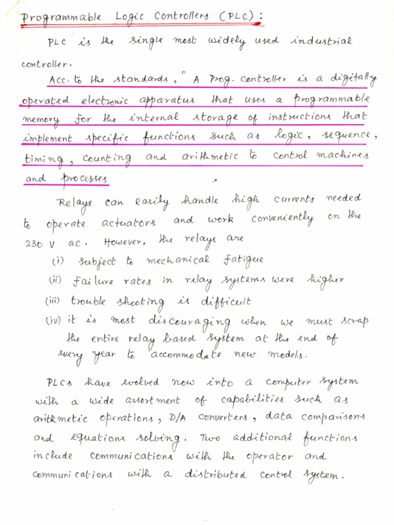 Understanding Programmable Logic Controllers (PLCs) Through a Motor Starter Example | PDF