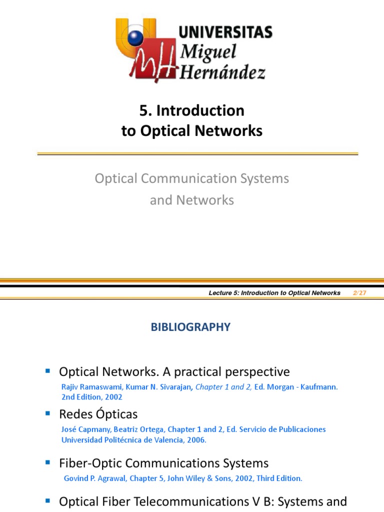 To Optical Networks | PDF | Fiber To The X | Computer Network