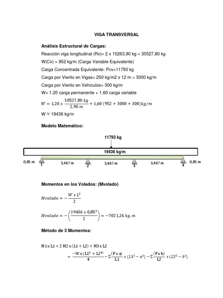 Viga Transversal PDF | PDF | Carpintería | Ingeniería estructural
