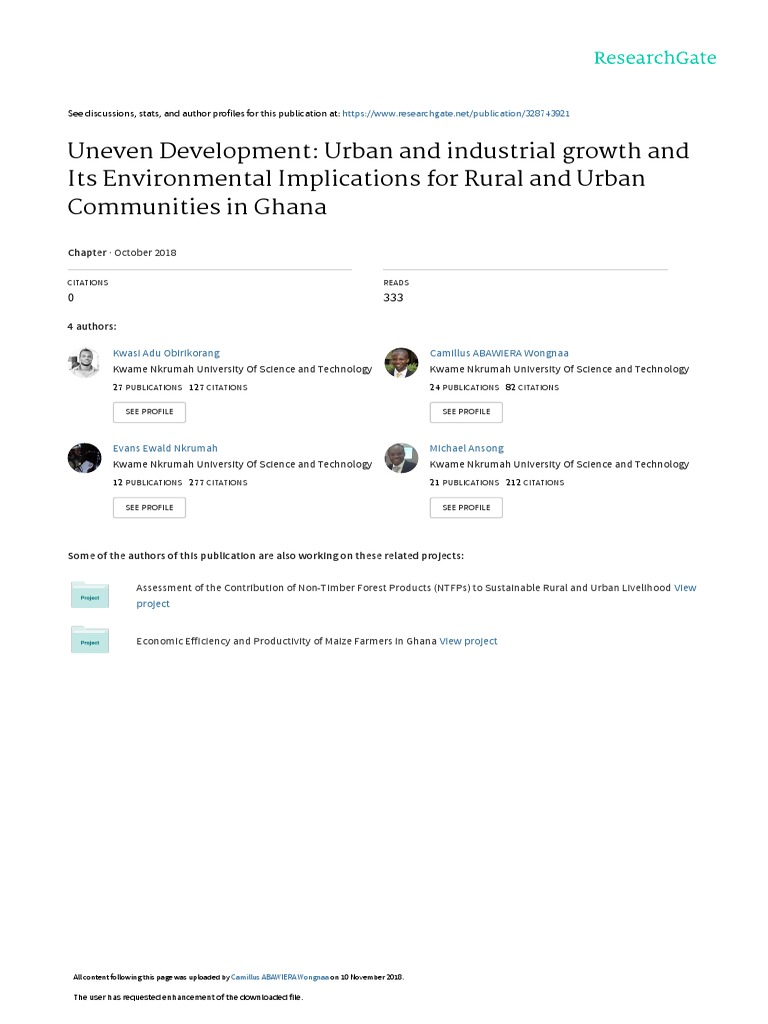 Rural Urban Linkages# PDF | PDF | Urbanization | Sustainability