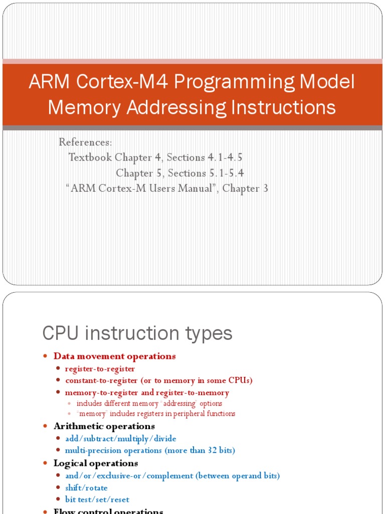 Arm Prog Model 2 Addressing Pdf Pointer Computer Programming Integer Computer Science