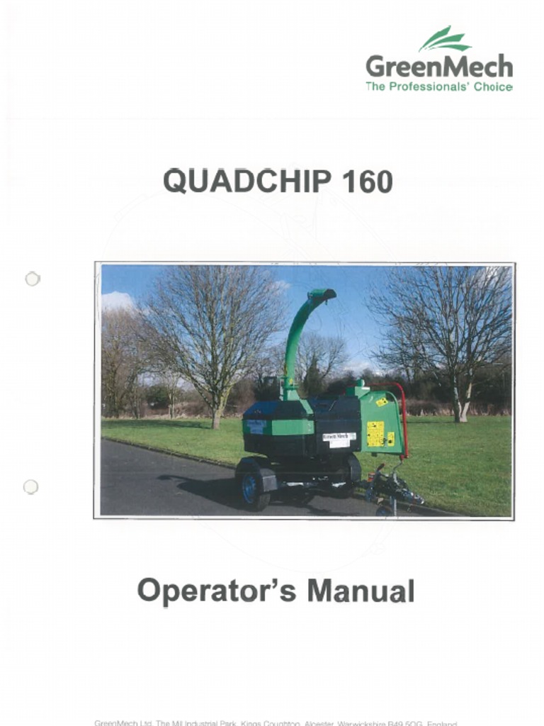 GreenMech - User Manual - QuadChip 160 mk2 | PDF
