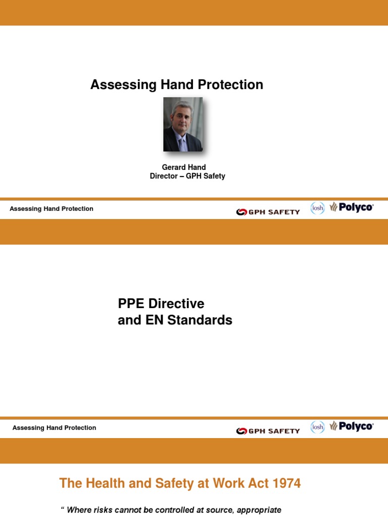 Gerard Hand Presentation | PDF | Personal Protective Equipment | Safety