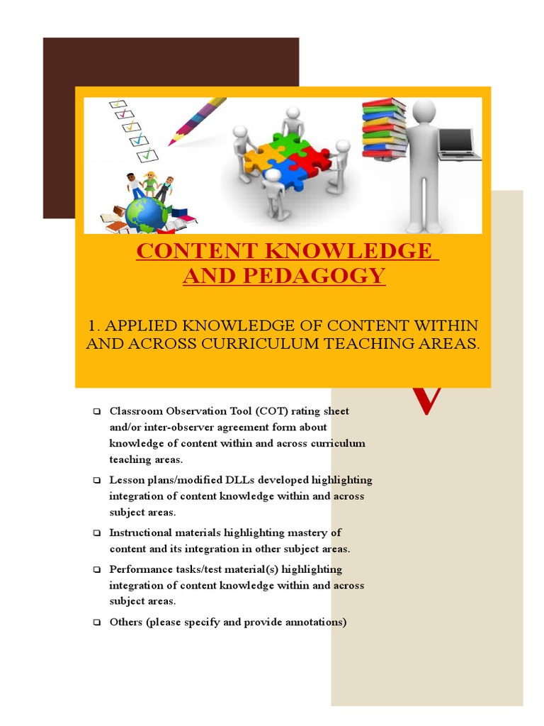 Applied Knowledge of Content Within and Across Curriculum Teaching ...