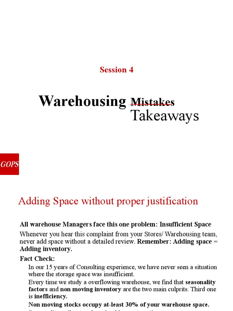 Optimizing Warehouse Operations: Key Takeaways on Avoiding Common ... Optimizing Warehouse Operations: Key Takeaways on Avoiding Common ...