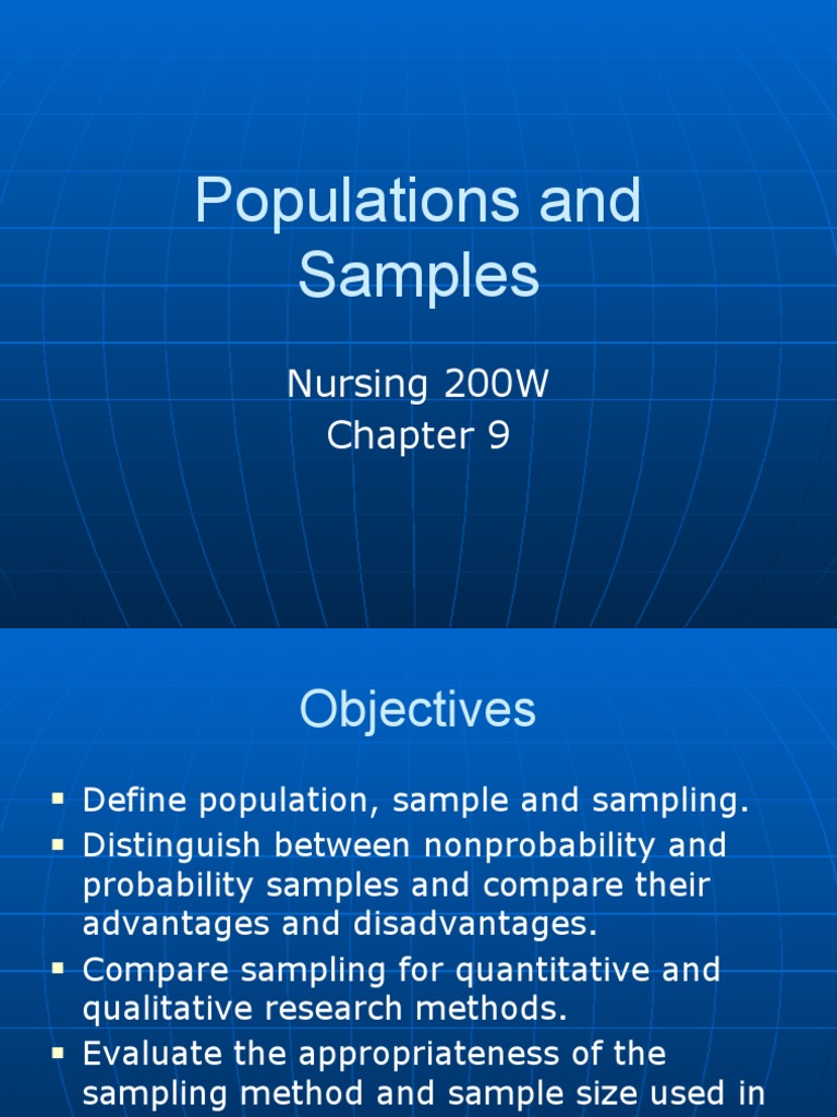 Module 10 Population and Sampling 2016-2 | PDF | Sampling (Statistics ...