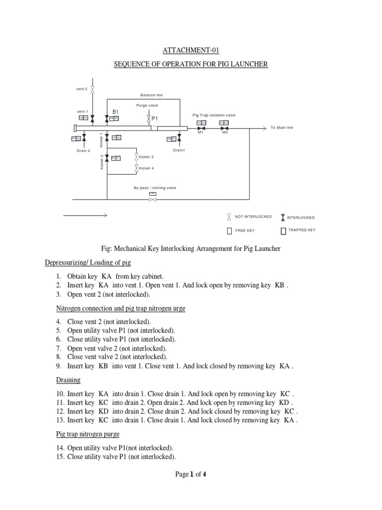 Balance Line Purge Valve Vent 1 Pig Trap Isolation Valve Vent 2 | PDF ...