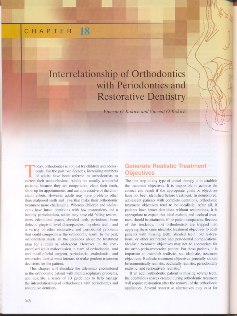Ortho-Perio-Restorative Guidelines | PDF | Orthodontics | Periodontology
