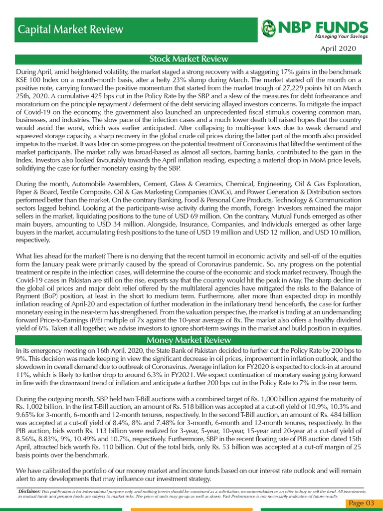 NBP Funds: Capital Market Review | PDF | Quantitative Easing | Inflation