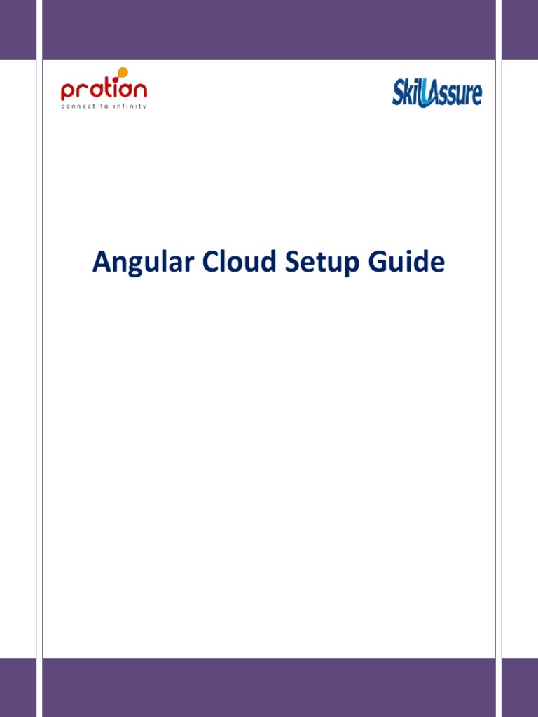 Angular Cloud Setup Guide | PDF | Web Software | Cyberspace