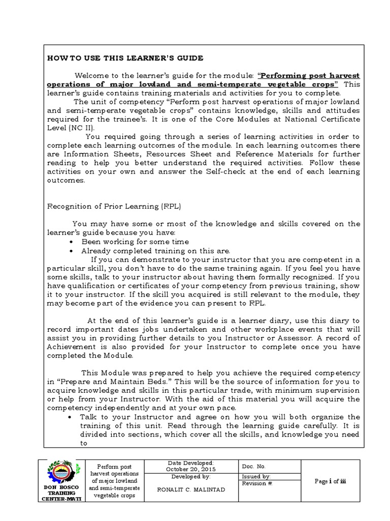 How To Use This Learner'S Guide | PDF | Teaching | Psychological Concepts