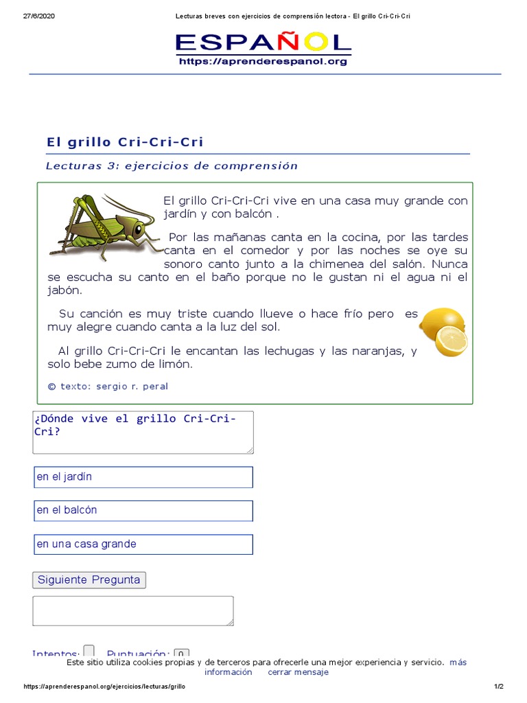 3 El Grillo Cri-Cri-Cri | PDF