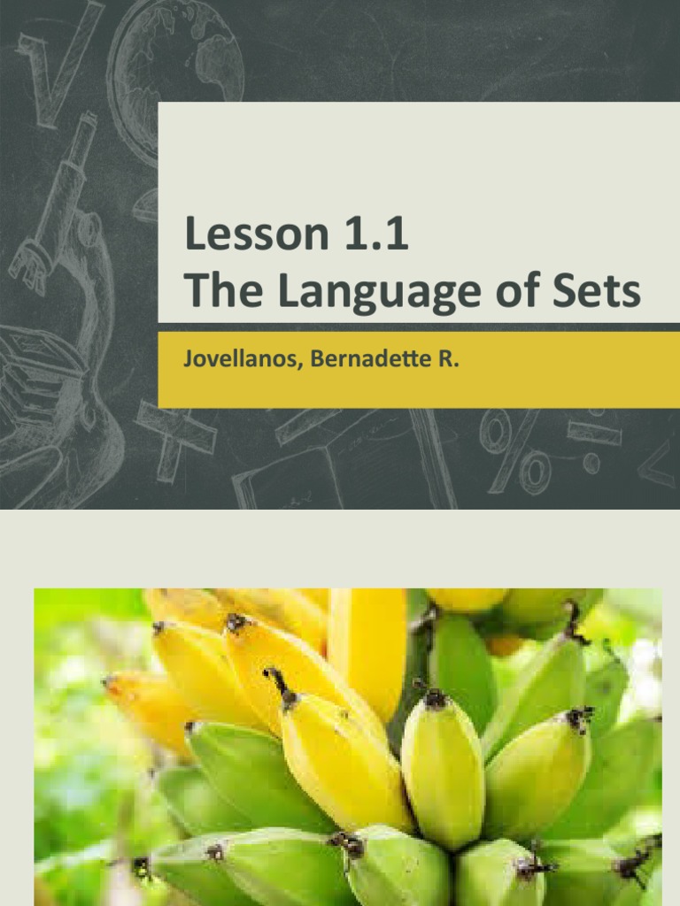 Sets & Elements | PDF | Set (Mathematics) | Mathematical Logic