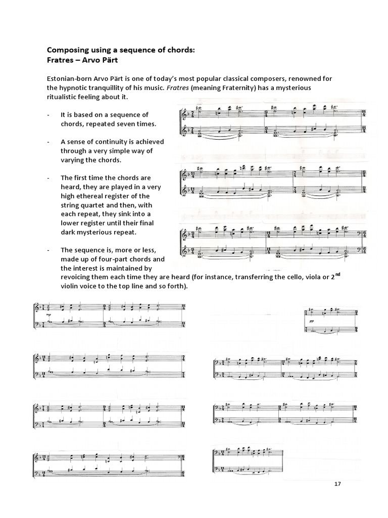 Composing Sequences of Chords | PDF