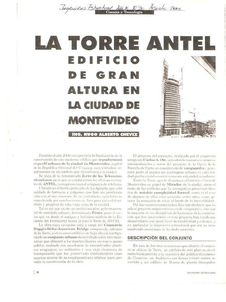 Pilotes Torre Antel Montevideo | PDF