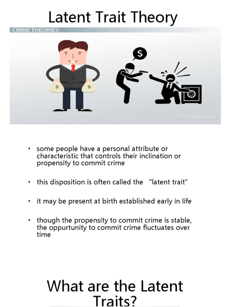 Presentation Latent Trait Theory | PDF | Behavioural Sciences | Action (Philosophy)