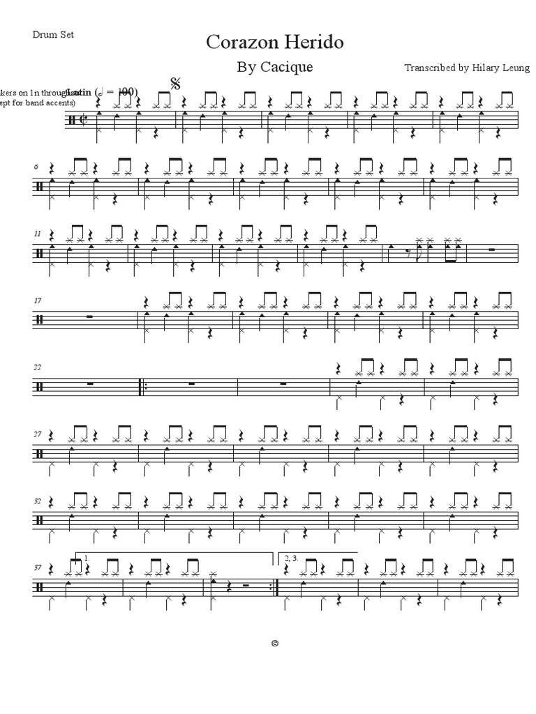 Transcription Drum - P1 | PDF