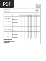 Formato Inspecciones Preoperacional de Malacate | PDF