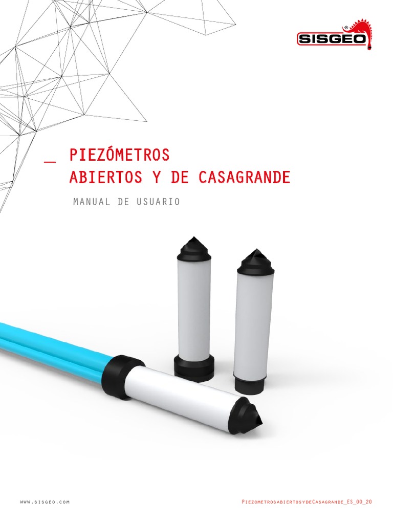 Manual de Piezómetros Casagrande | PDF | Permeabilidad (Ciencias de la ...