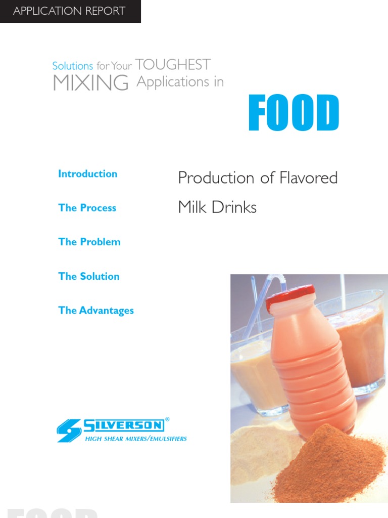 Mixing: Production of Flavored Milk Drinks | PDF