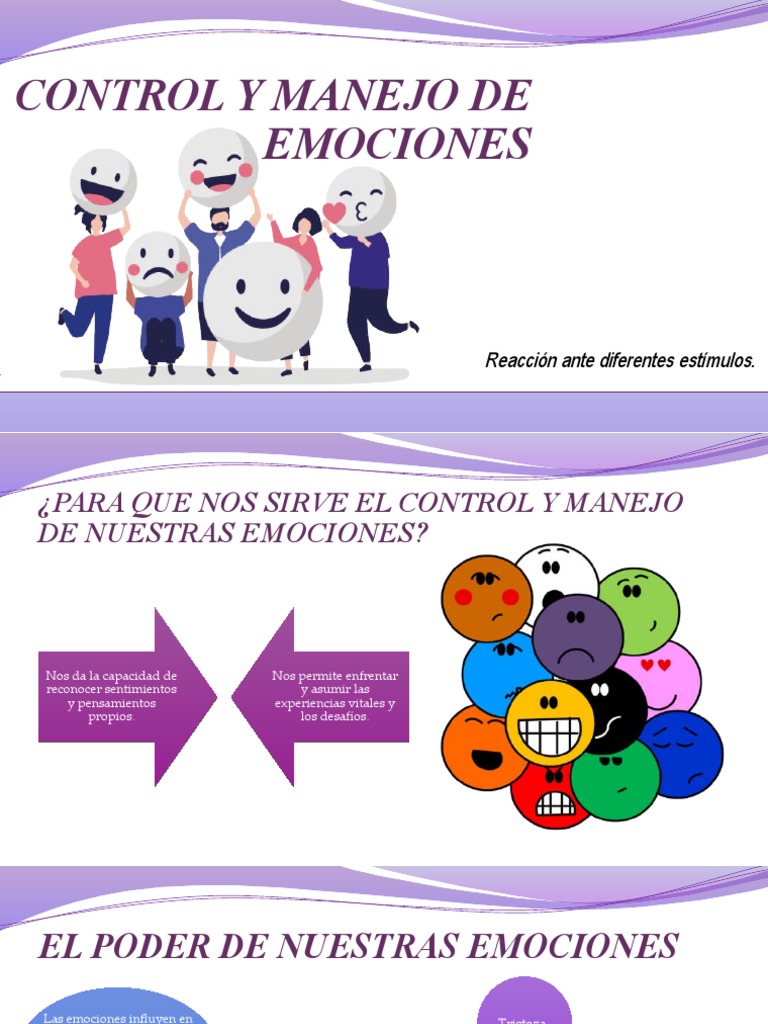 DIAPOSITIVAS DE CONTROL Y MANEJO DE EMOCIONES Versión 2 | PDF