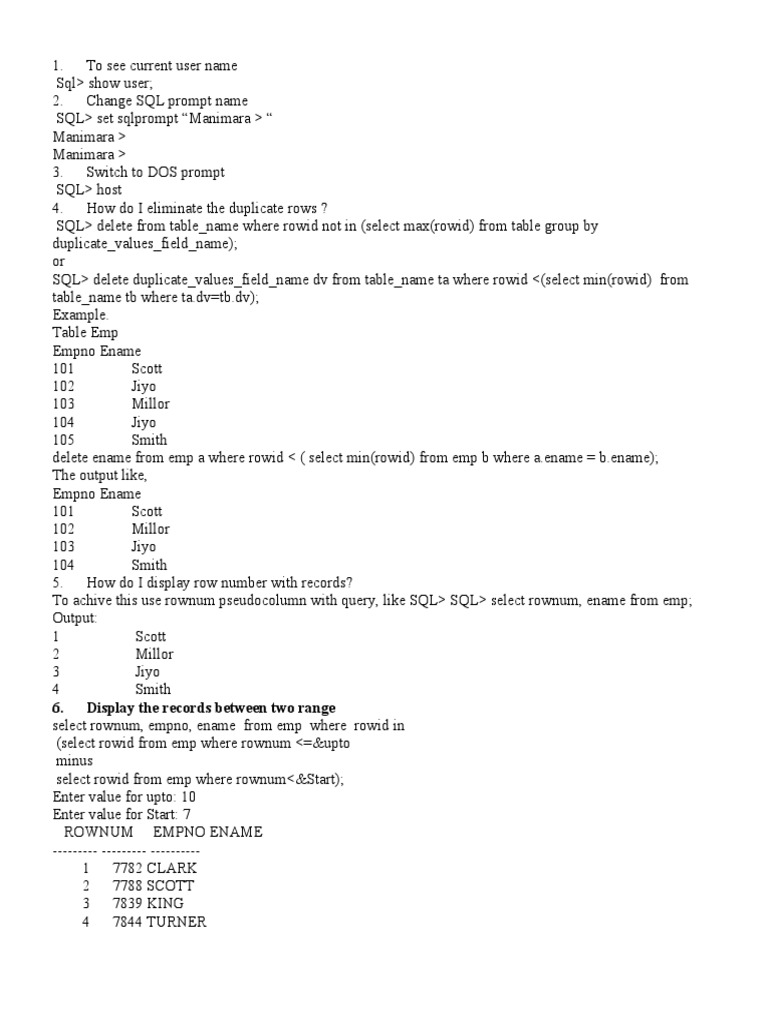 Oracle Interview | PDF | Pl/Sql | Database Index