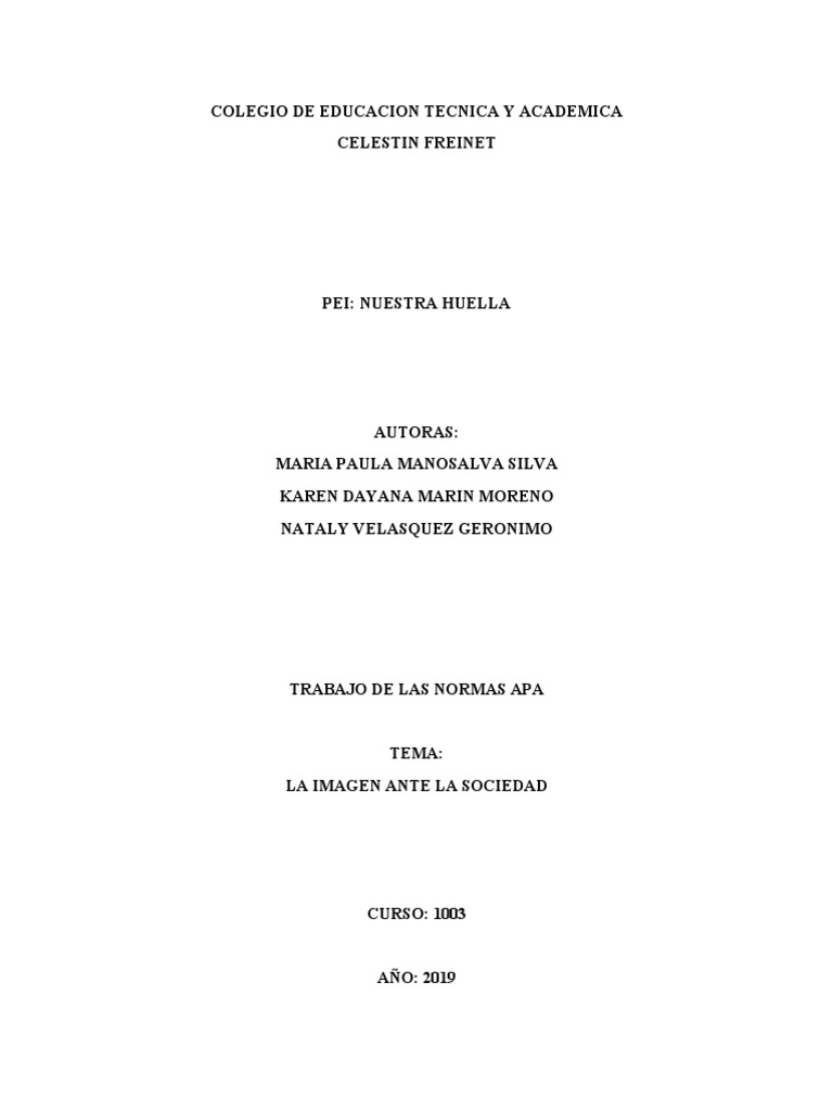 Portada Normas Apa | PDF