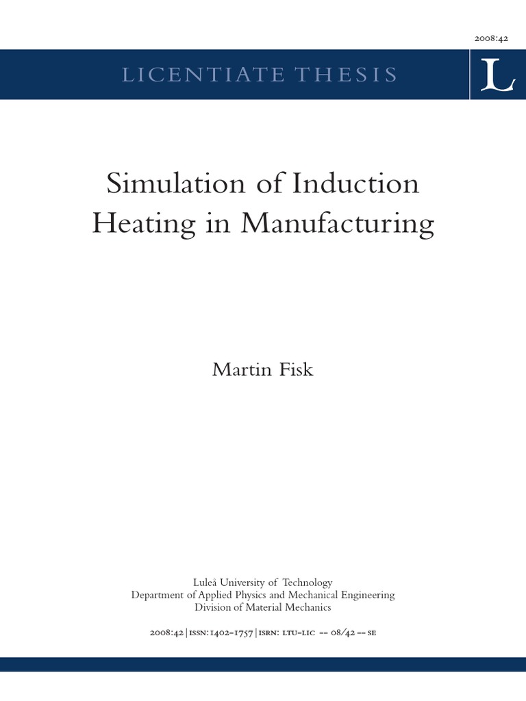 Simulation of Induction Heating | PDF | Ferromagnetism | Magnetism