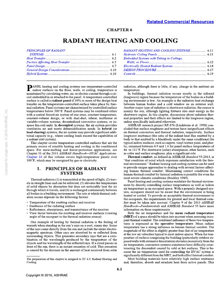 2016 ASHRAE Handbook - HVAC Systems and Equipment Ch6 IP | PDF