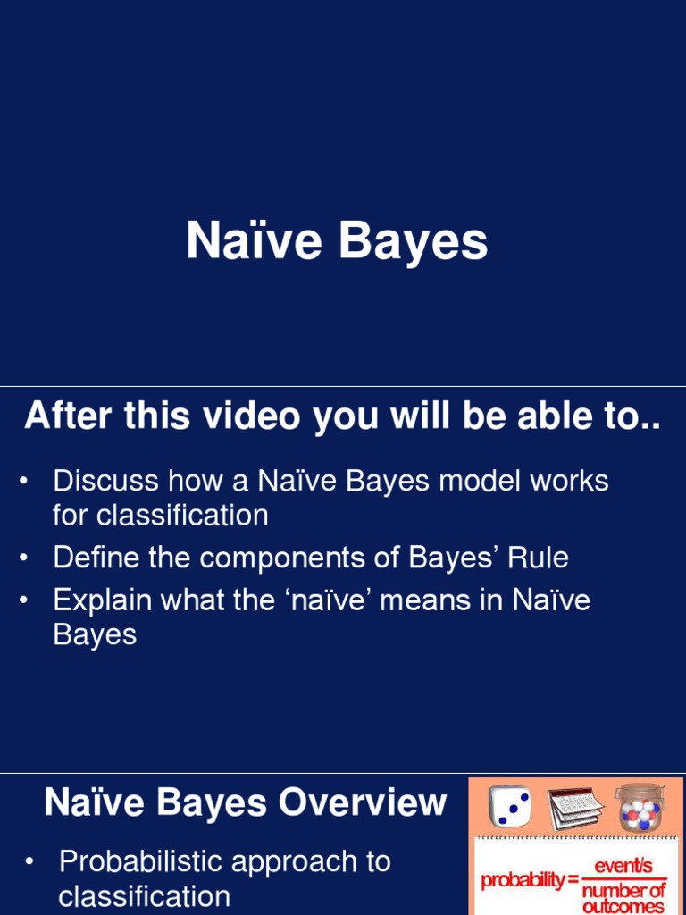 Understanding Naïve Bayes Classification | PDF | Probability | Statistical Theory