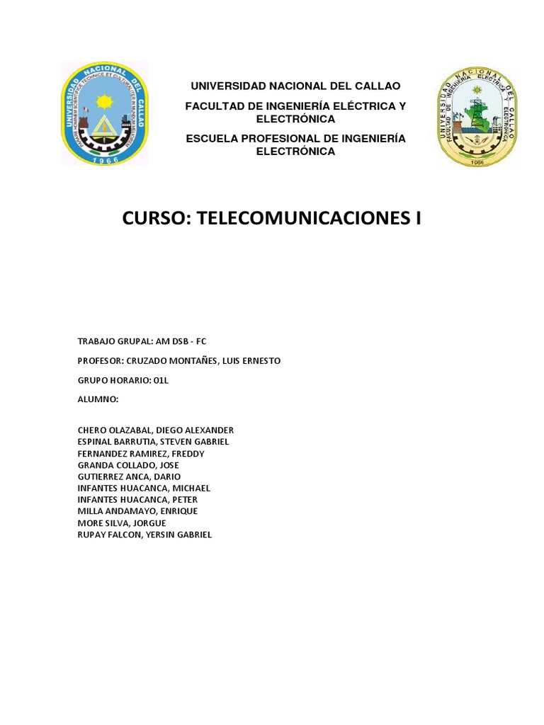 Modulación AM DSBFC: Teoría y Aplicaciones | PDF | Estoy transmitiendo ...