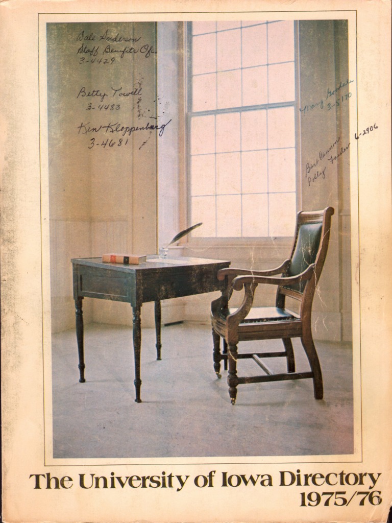 University of Iowa Student, Faculty, and Staff Directory 1975-1976 ...