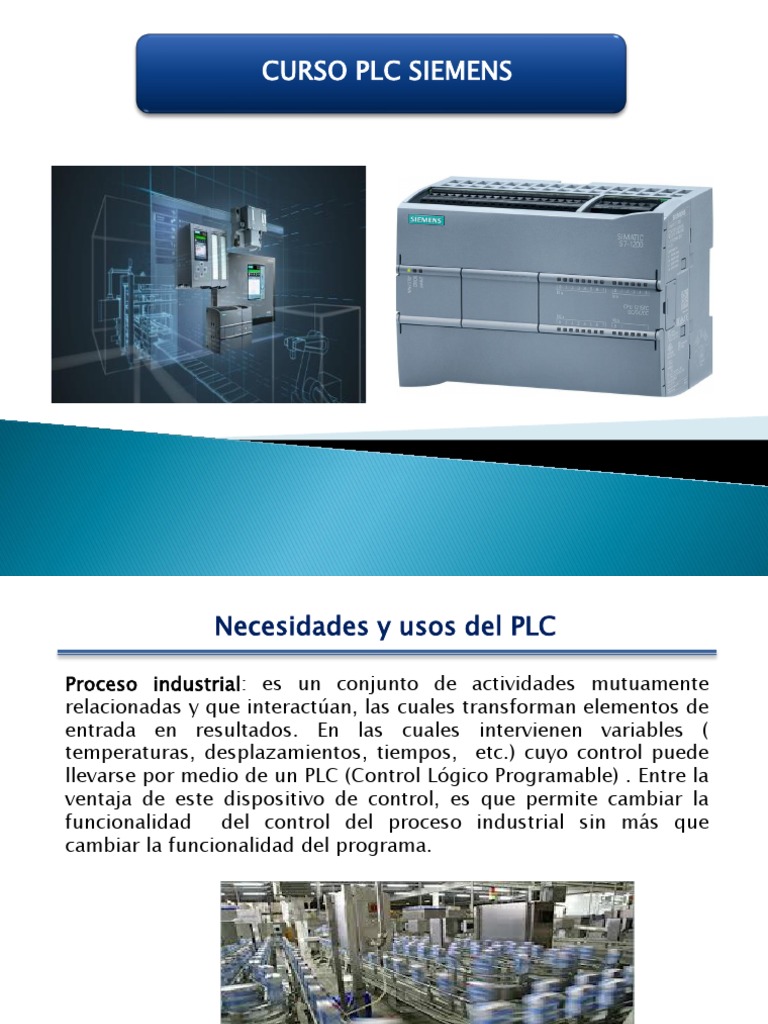 Curso PLC Siemens | PDF | Controlador lógico programable | Poco