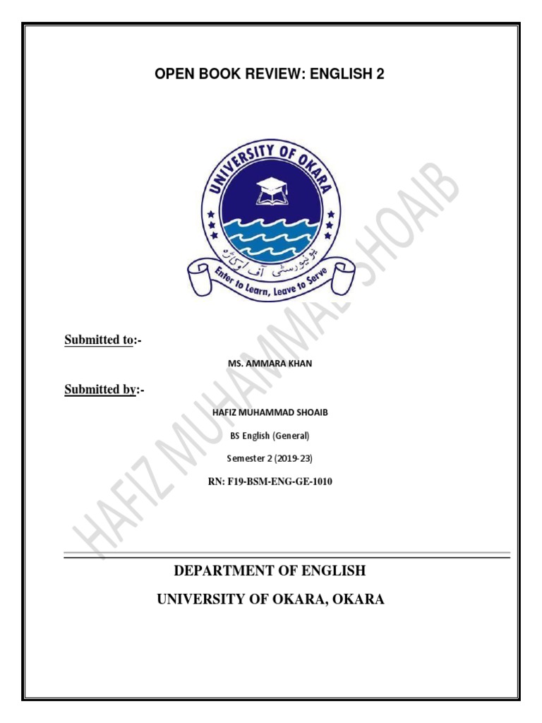 Open Book Review: English 2: Submitted To | PDF | Speed Reading | Essays