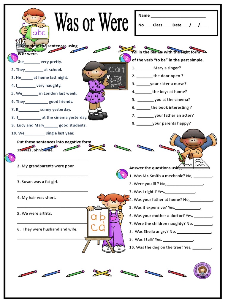 Past Simple To Be Fun Activities Games - 47798 | PDF | Wellness
