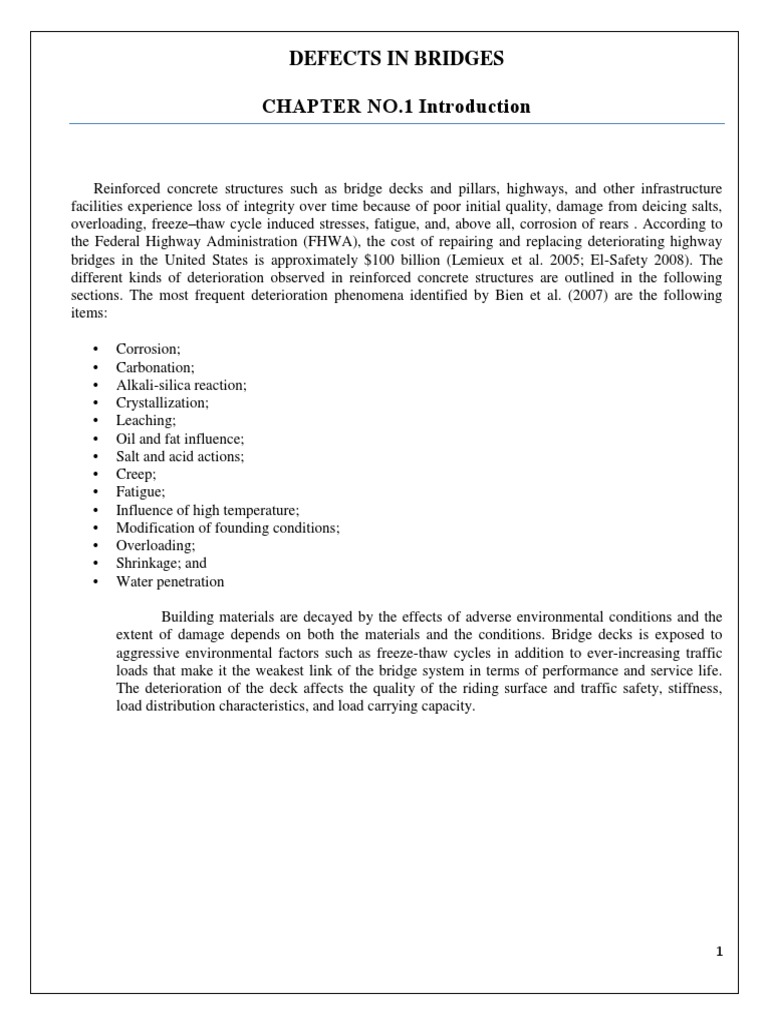 Bridge Damage and Defect Analysis | PDF | Wood | Lumber