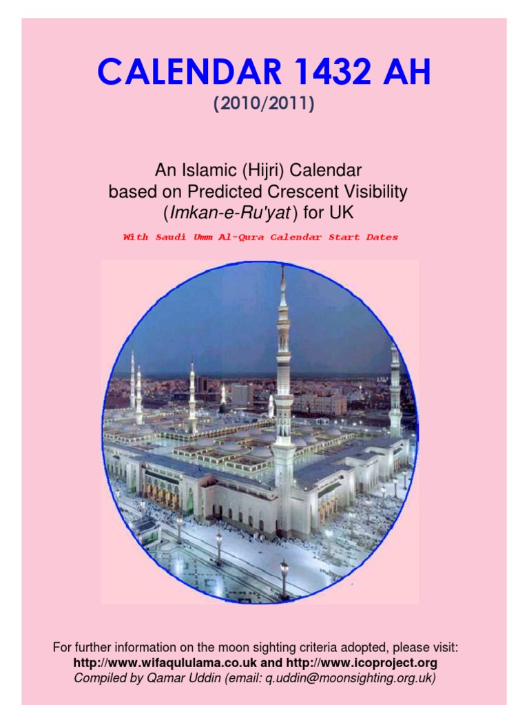 Kalendar Hijrah 1432 | PDF | Ramadan | Hajj