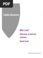 Topic 4 - Capital Allowances | PDF | Intellectual Property | Expense