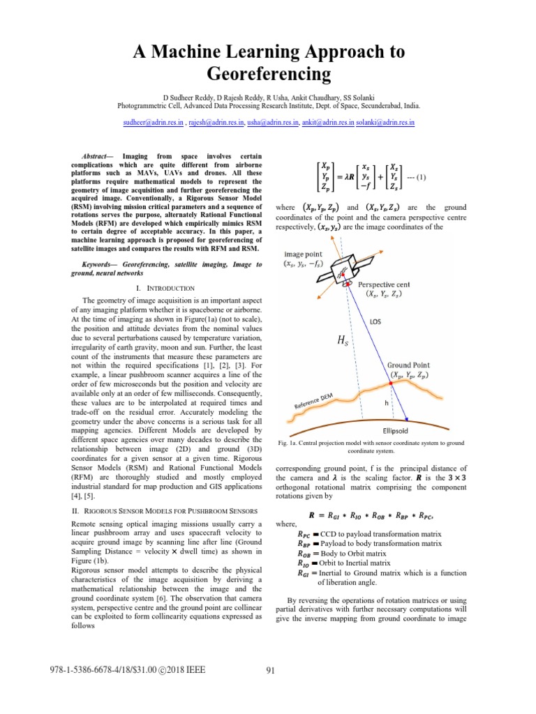 A Machine Learning Approach To Georeferencing | PDF | Mean Squared Error | Matrix (Mathematics)