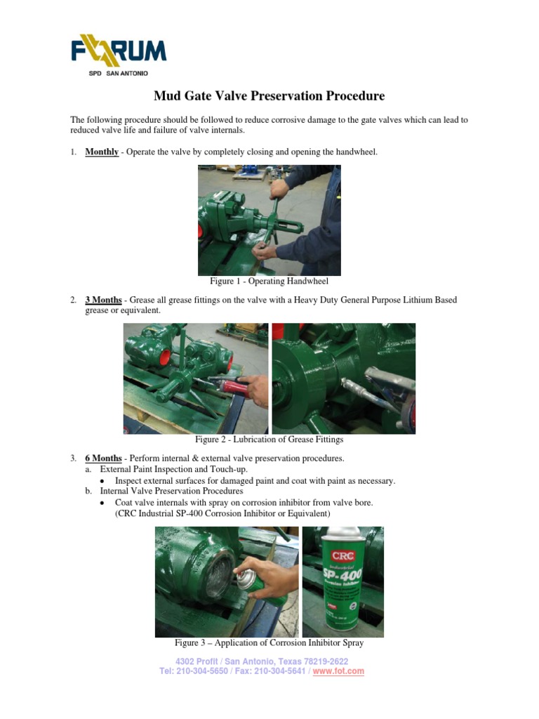 Gate Valve Preservation | PDF