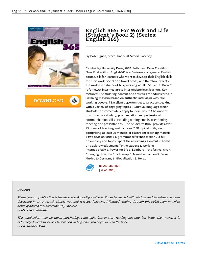 English 365 For Work and Life Student S Book 2 S | PDF | English ...
