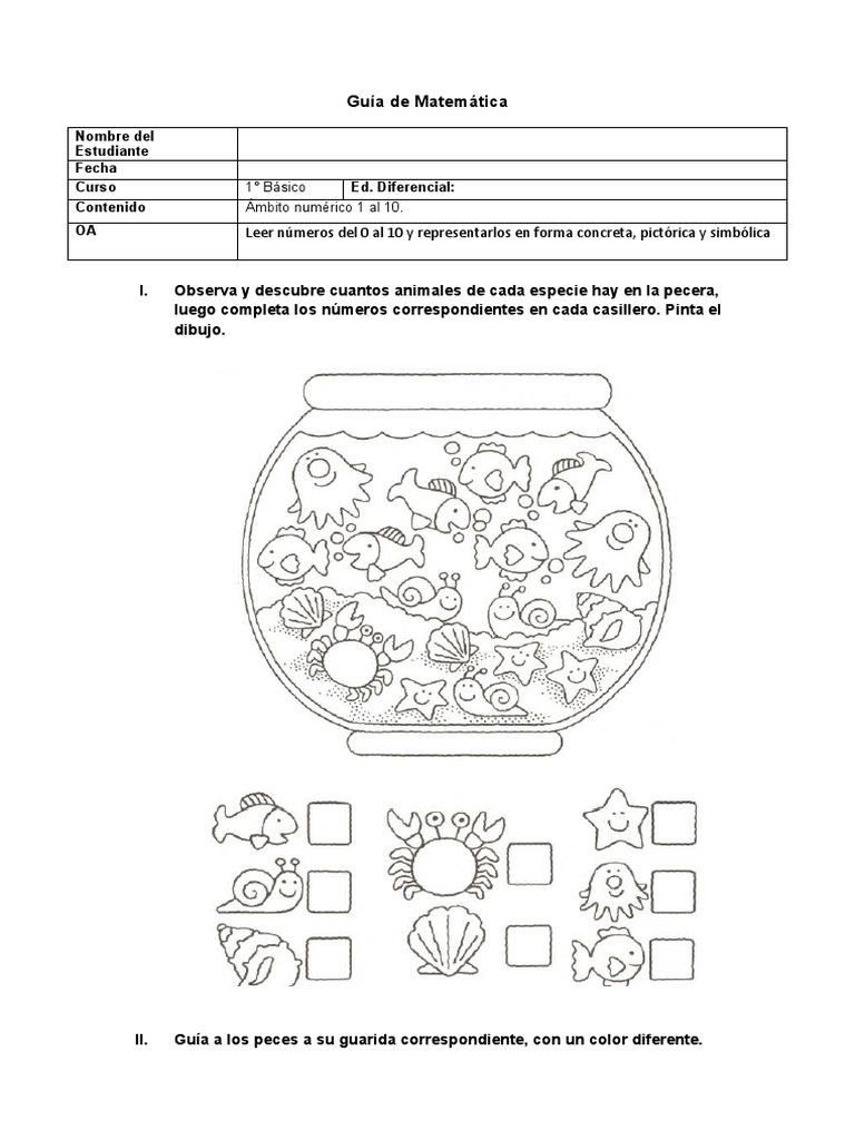 Números 0-10: Actividades Básicas | PDF | Estudios de idiomas ...