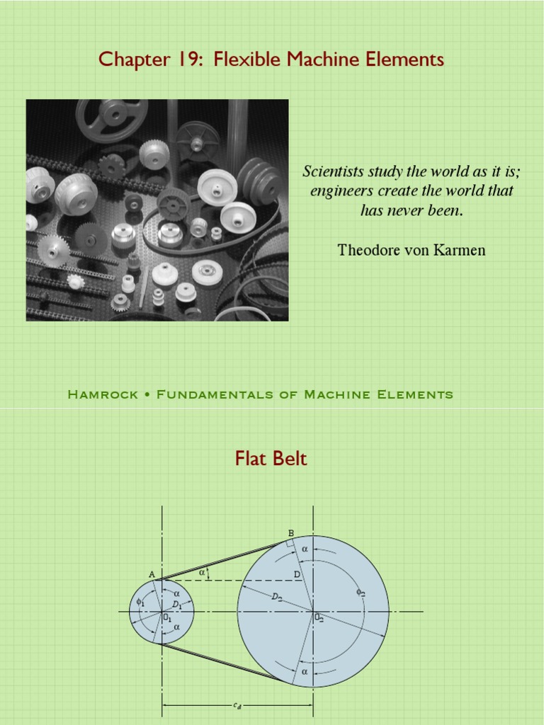 Chapter 19: Flexible Machine Elements | Download Free PDF | Belt ...