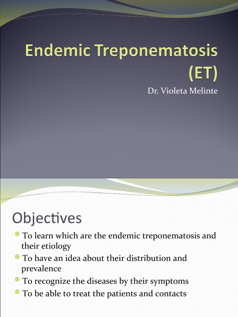 Lecture Treponematosis 1 | PDF | Diseases And Disorders | Immunology