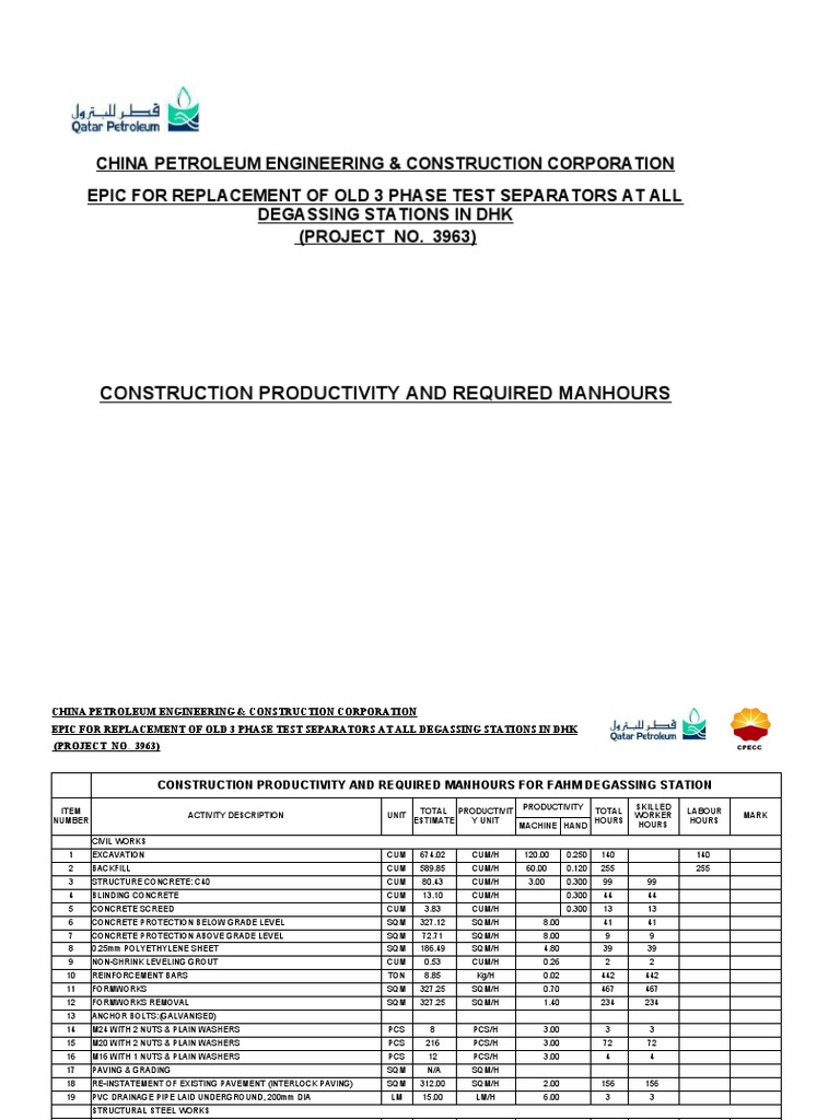 Attachment 13 Productivity Calculation Pdf Electrical Connector